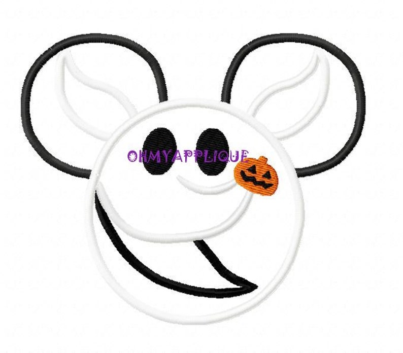 Character Inspired Mouse Nightmare Zero Embroidery Applique - Etsy