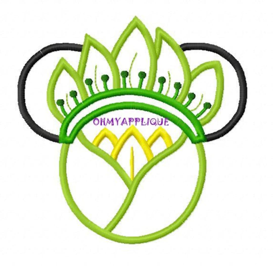 Cajun Princess Tiana Frog Embroidery Applique Design Instant Download ...