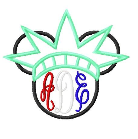 Character Patriotic Lady Liberty Embroidery Applique Design - Etsy