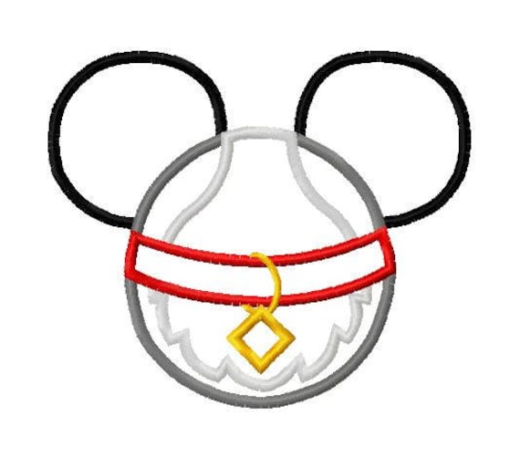 Character Inspired Mister Mouse Tramp Dog Embroidery Applique | Etsy