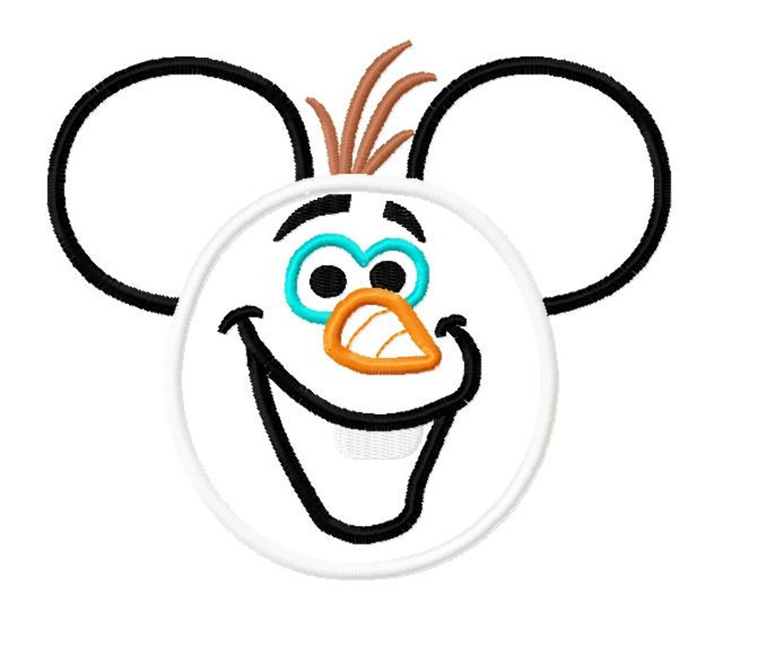 Character Mouse Inspired Cold Snowman Embroidery Applique Design - Etsy