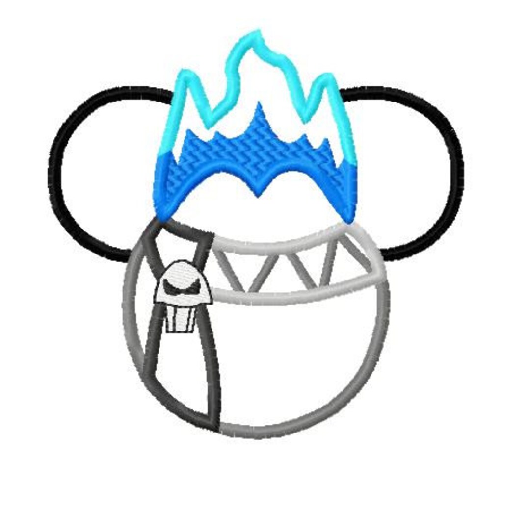 Character Inspired Mouse Hades Embroidery Applique Design - Etsy
