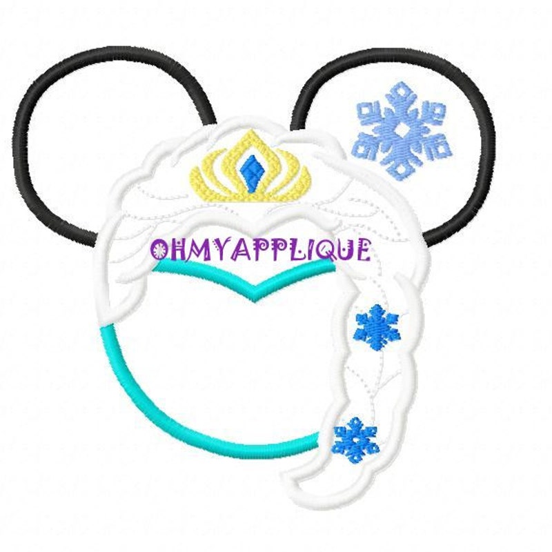 Elsa Applique Design - Etsy