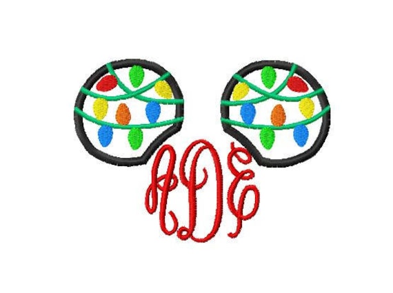 Character Mister Christmas Tangled Lights Monogram Topper | Etsy