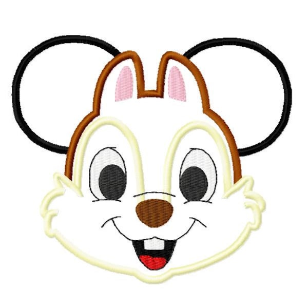 Chipmunk Applique - Etsy