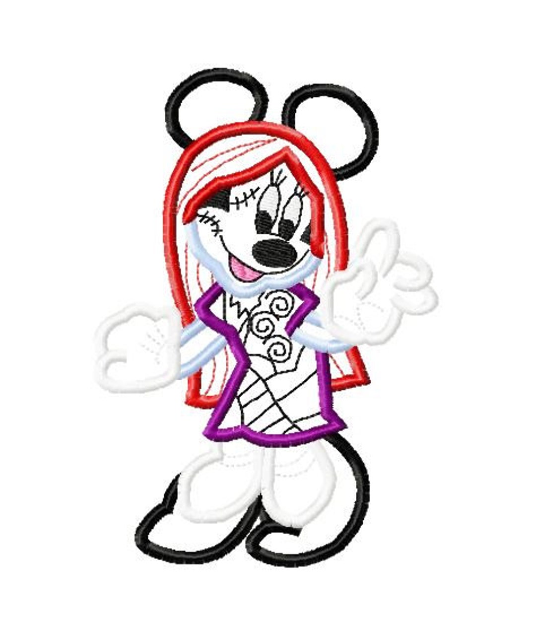 Character Inspired Sally Nightmare Full Body Embroidery Applique Design ...