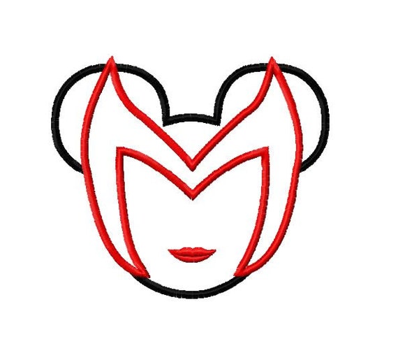 Character Inspired Miss Mouse Red Witch Super Hero Design - Etsy