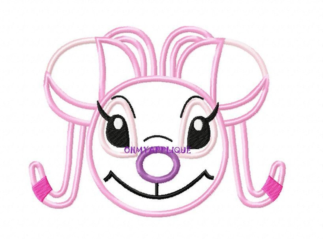 Character Inspired Angel Embroidery Applique Design - Etsy