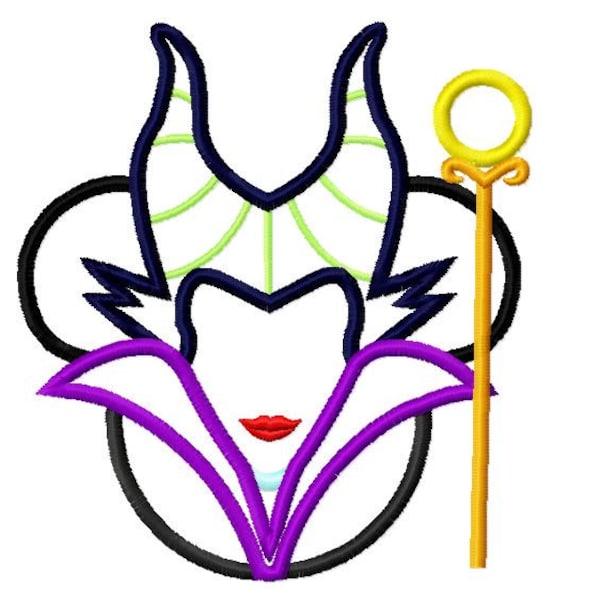 Maleficent Embroidery Design - Etsy