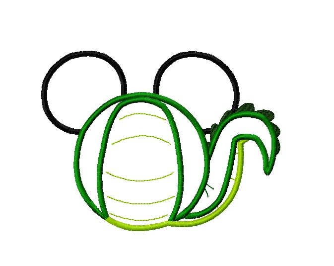 Character Inspired Mouse Tic Toc Croc Gator Embroidery Applique Design ...