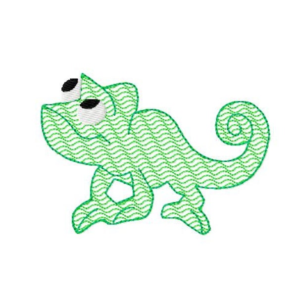 Lizard Embroidery Design - Etsy