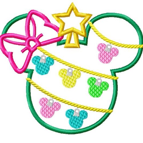 Character Inspired Mouse Christmas Tree With Bow and Filled | Etsy