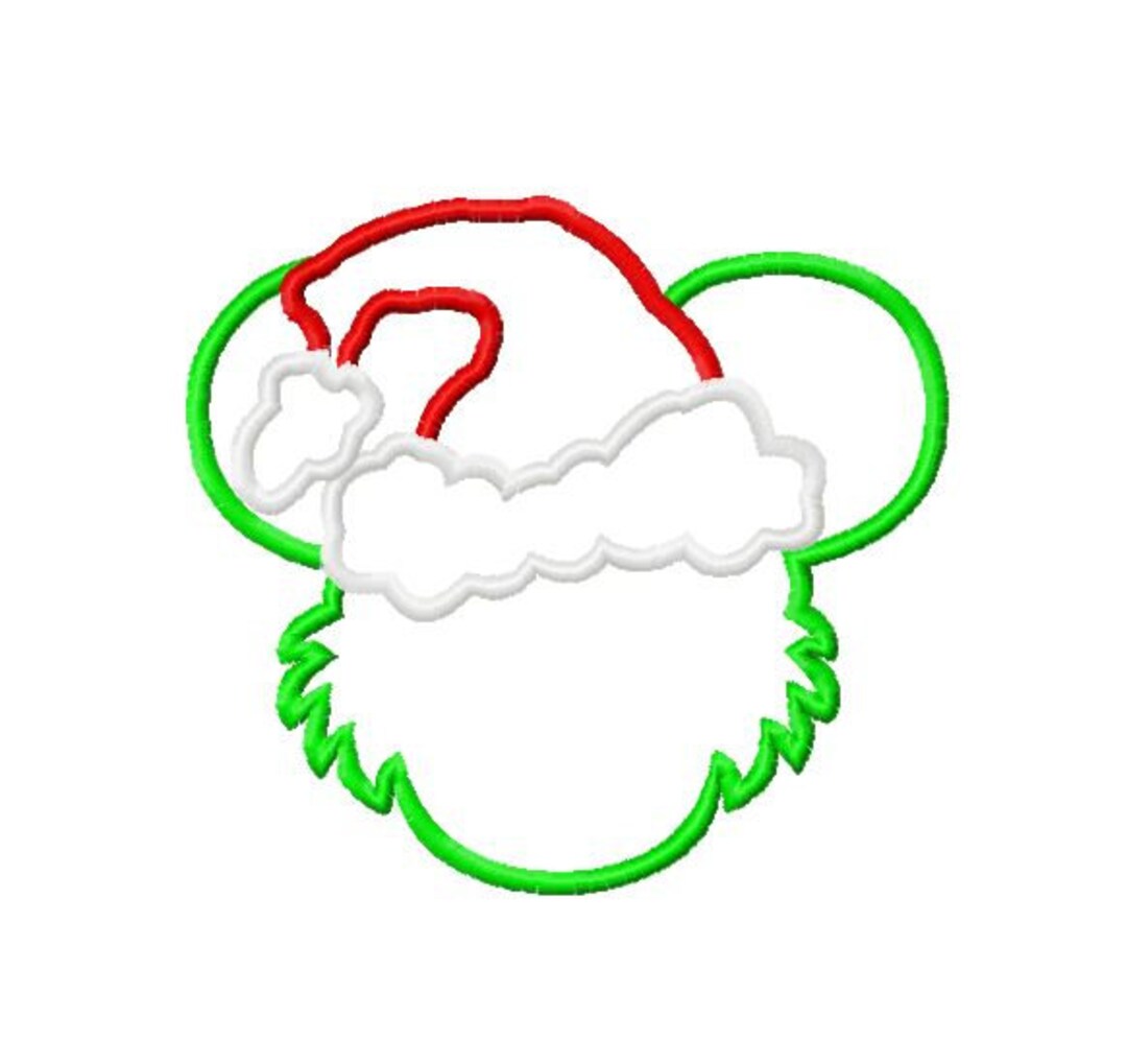 Character Inspired Mouse Mean Green One Embroidery Applique Design - 5 ...