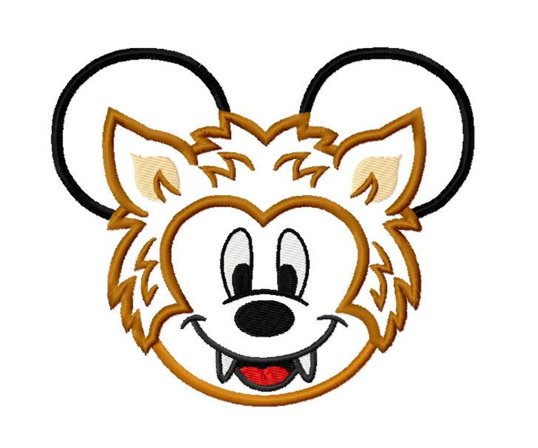 Character Mouse Inspired Werewolf Embroidery Applique Design - Etsy