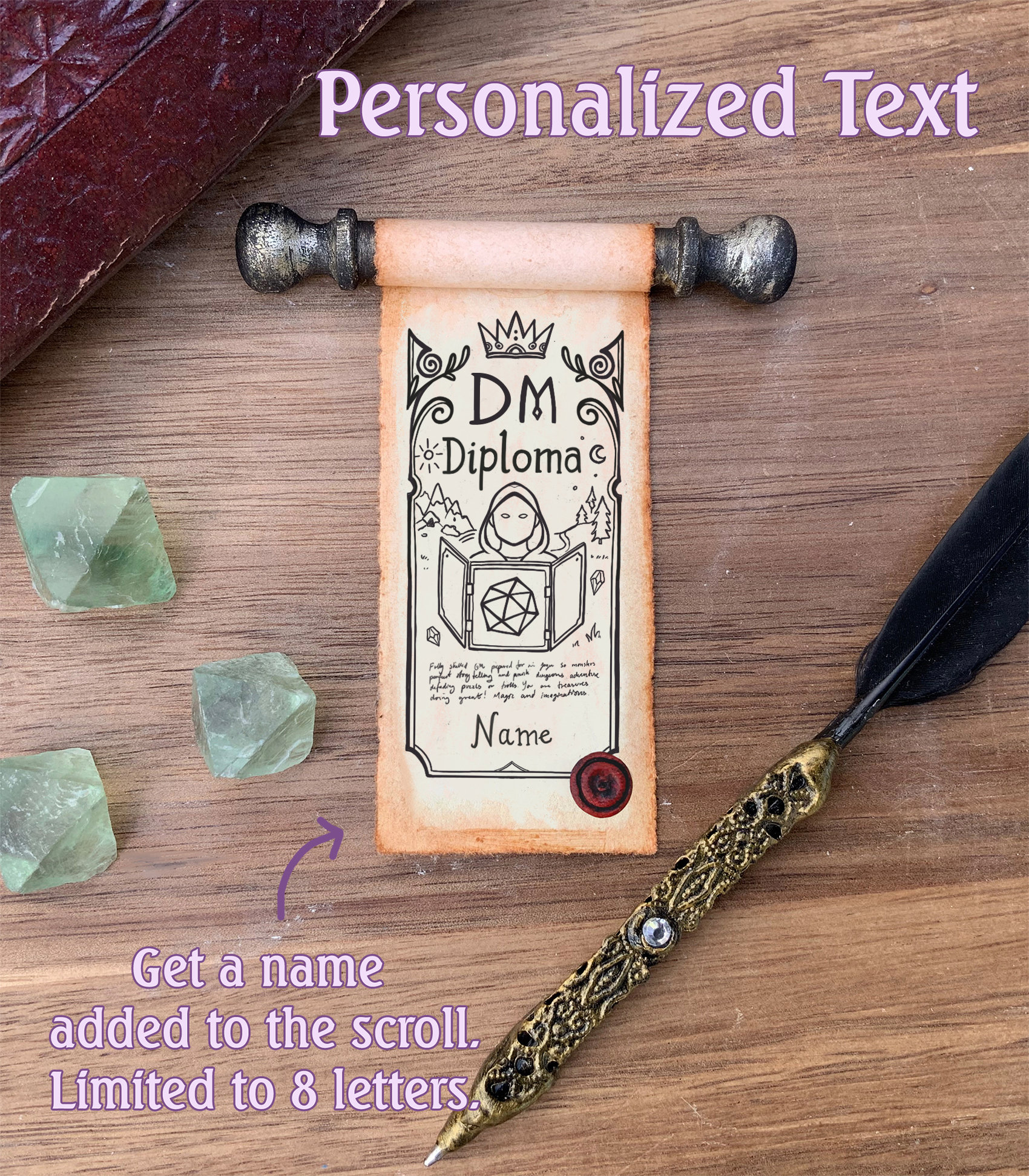 Dnd GM DM Diploma. Gamemaster. Dungeon Master. Scrolls - Etsy