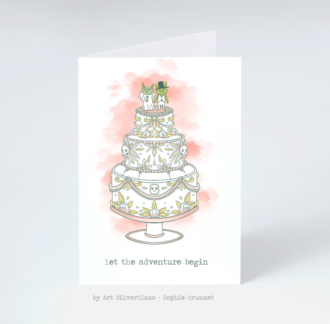 Goblin Wedding Cake. Fantasy. Geeky Greeting Card. Artprint by Sophie ...