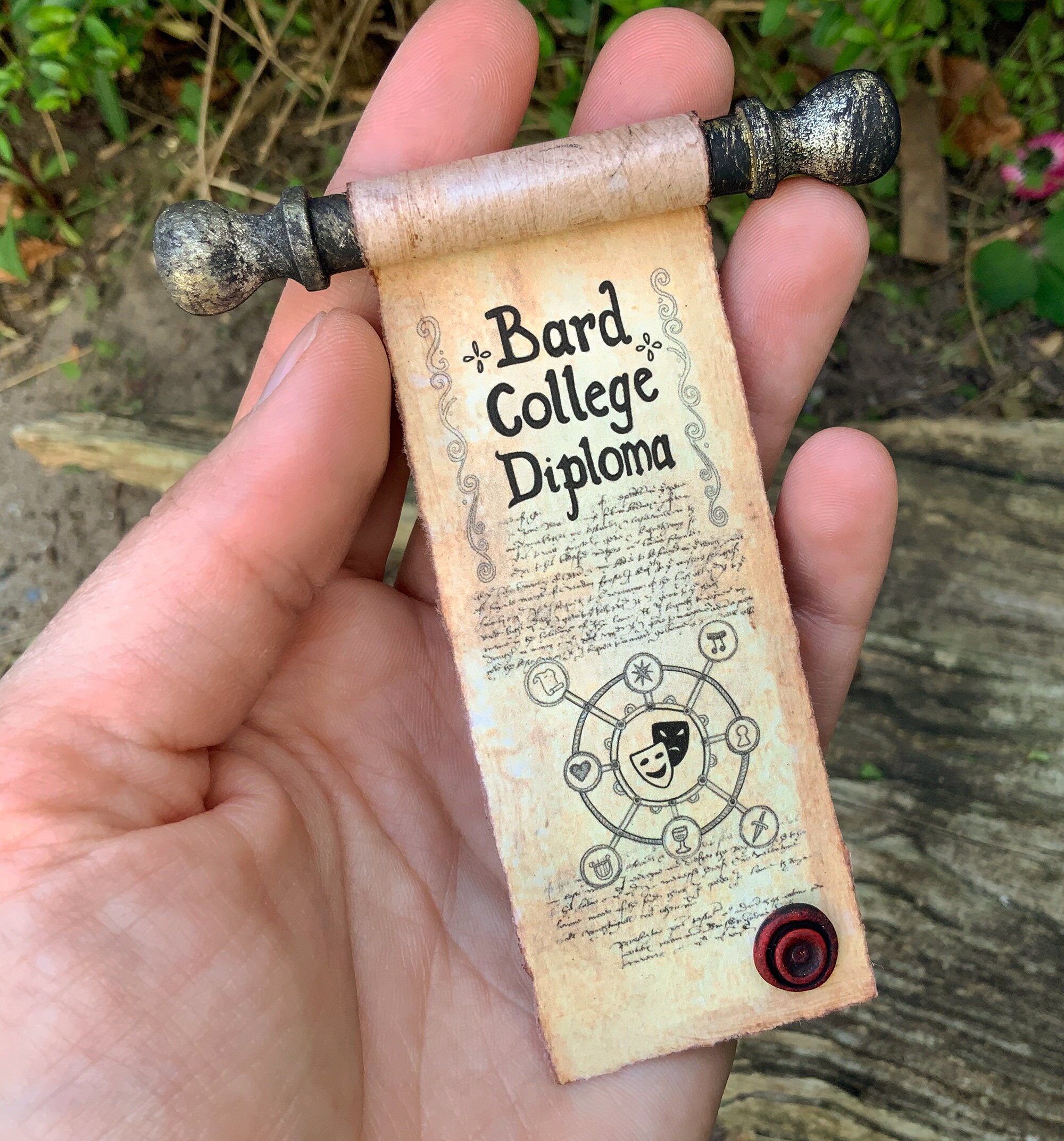 Dnd Class Diplomas. Fighter Bard Rogue. Scrolls Miniature. | Etsy UK