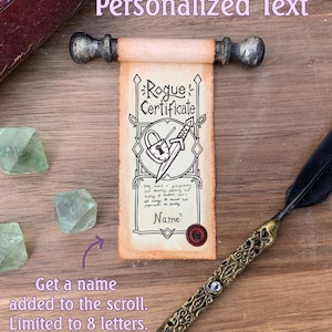 Dnd Class Diplomas. Fighter, Bard, Rogue. Scrolls Miniature ...