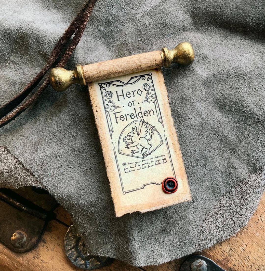 Hero of Ferelden Diploma. Dragon Age Origins. Scrolls Miniature ...