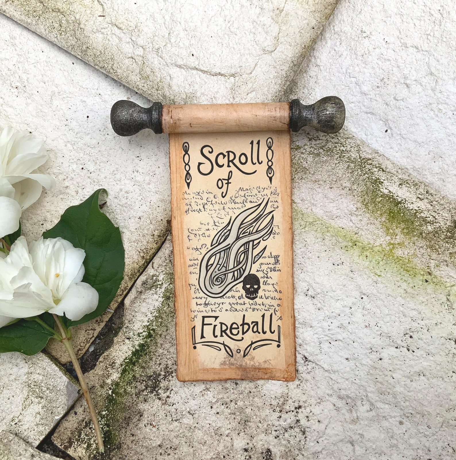 Dnd Spell Scrolls Miniature Fridge Magnets - Etsy