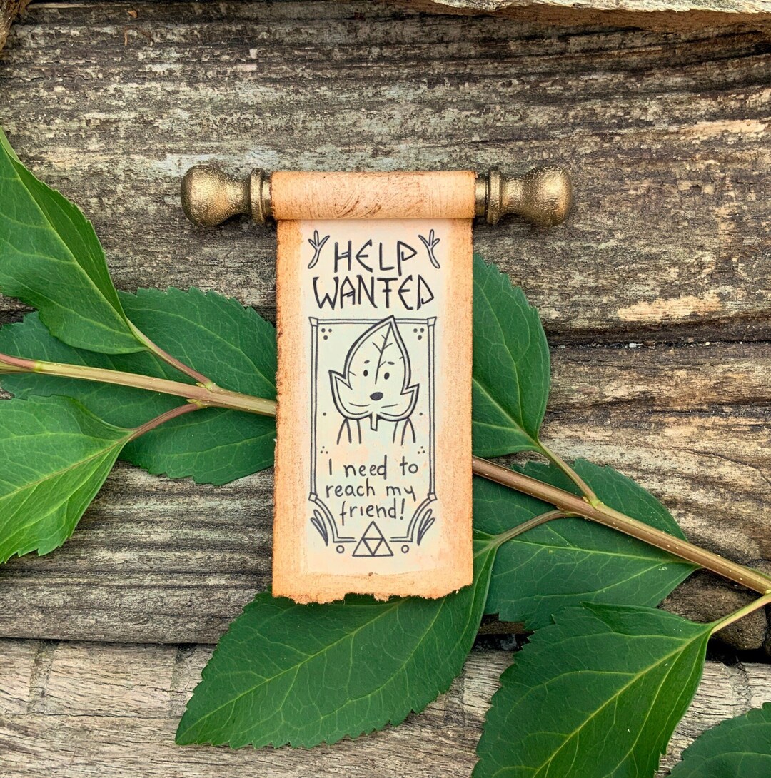 Korok Help Wanted Poster. Reaching Friend. Zelda. Scrolls - Etsy Hong Kong