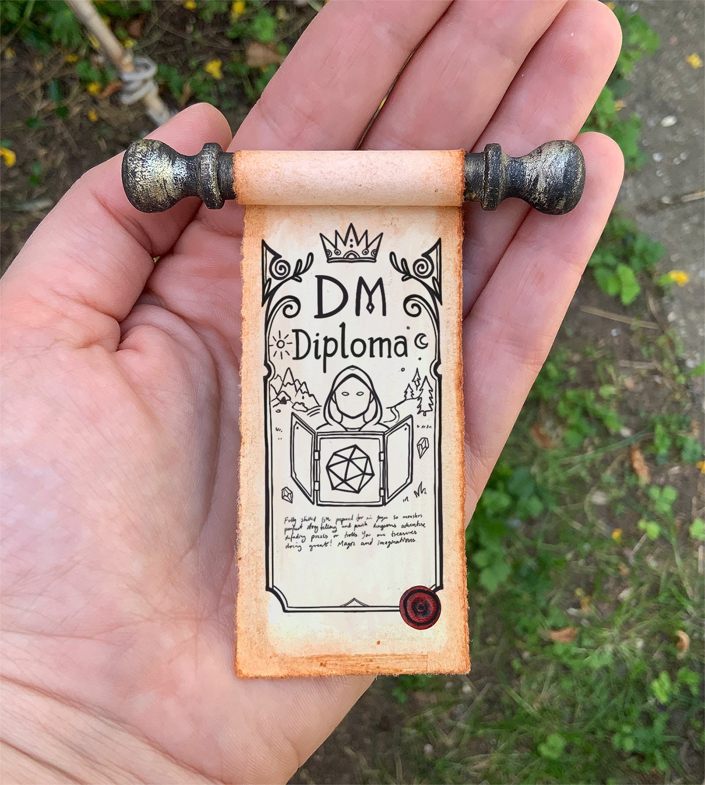 Dnd GM DM Diploma. Gamemaster. Dungeon Master. Scrolls - Etsy