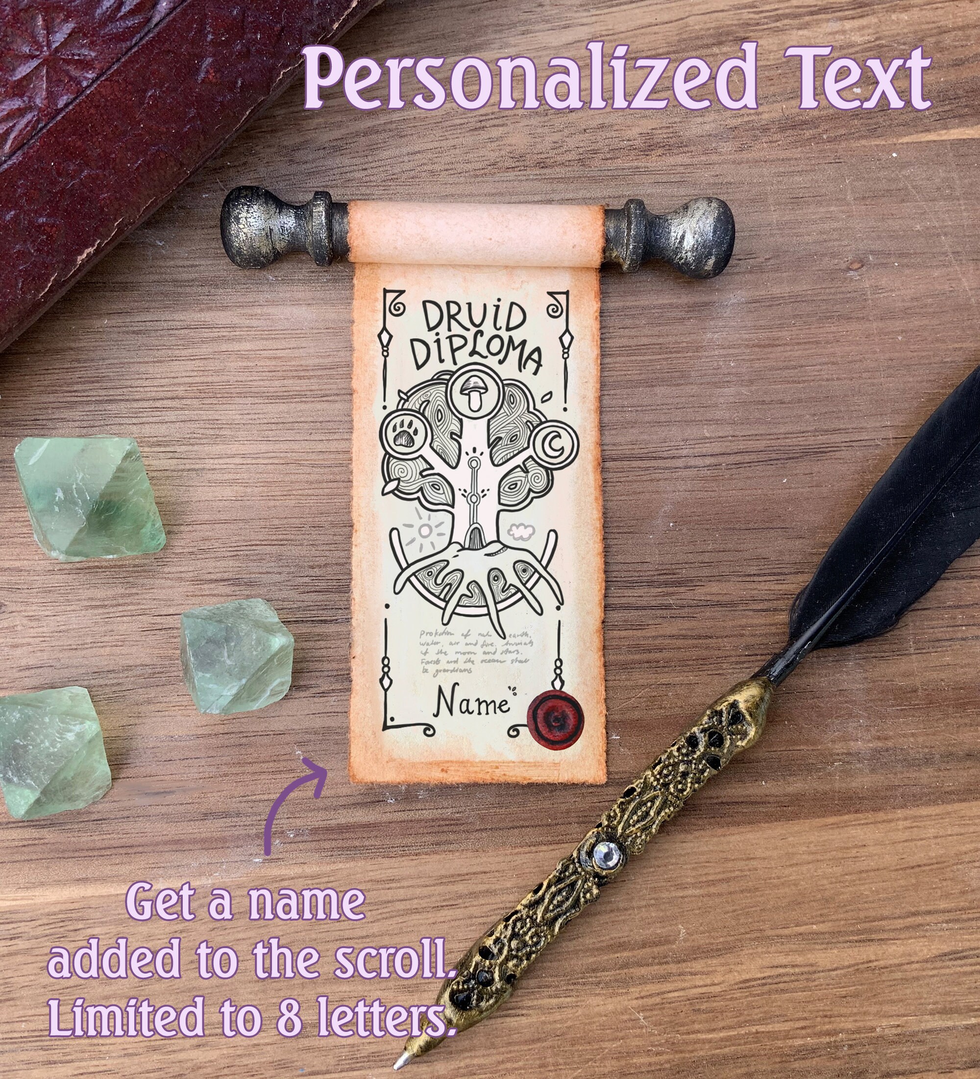 Dnd Class Diplomas. Barbarian, Druid, Ranger. Scrolls Miniature ...