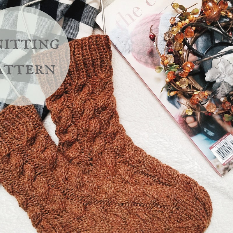 Cable Knit Socks - Etsy