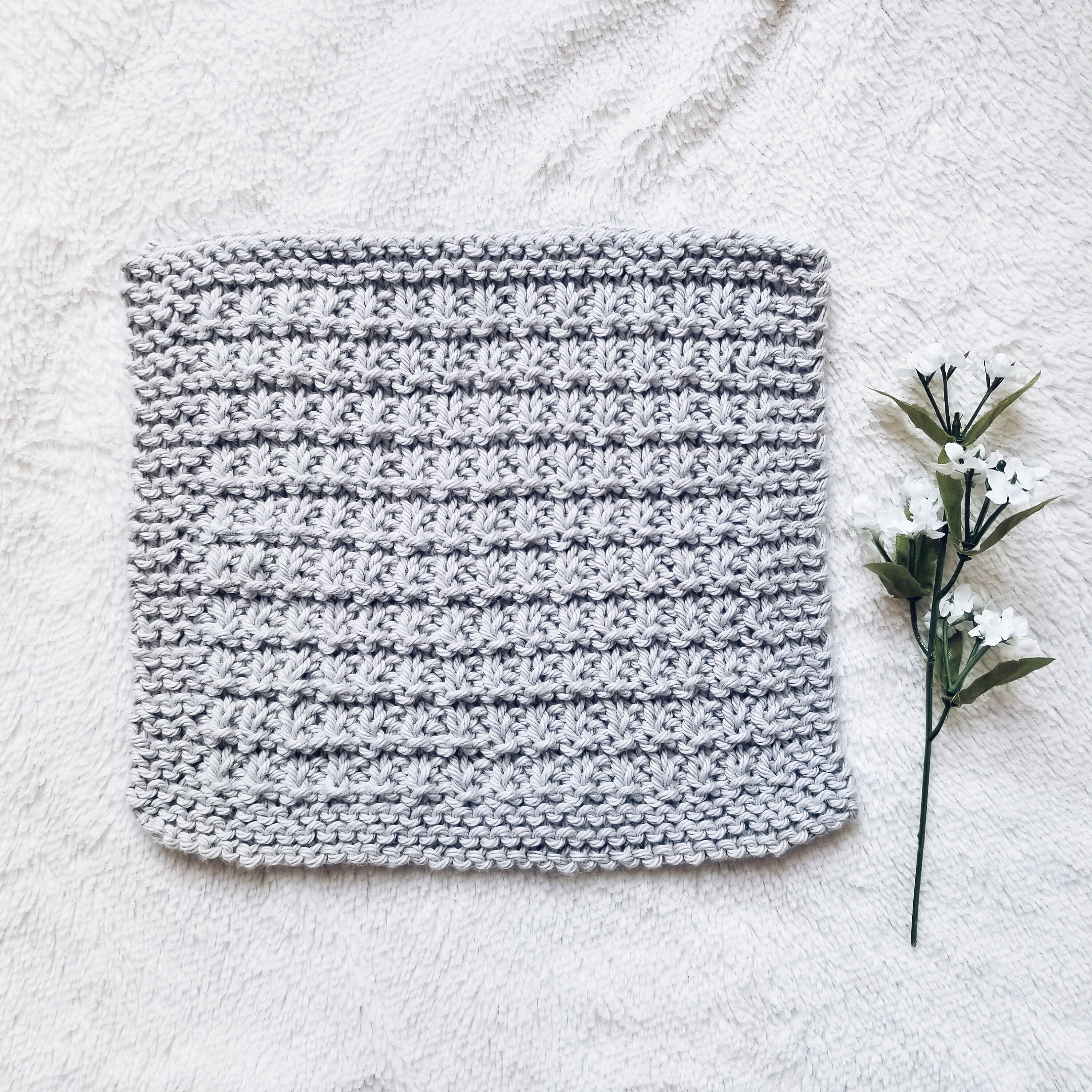 Countryside Knit Dish Cloth Pattern, Knit Wash Cloth, Farmhouse Kitchen ...