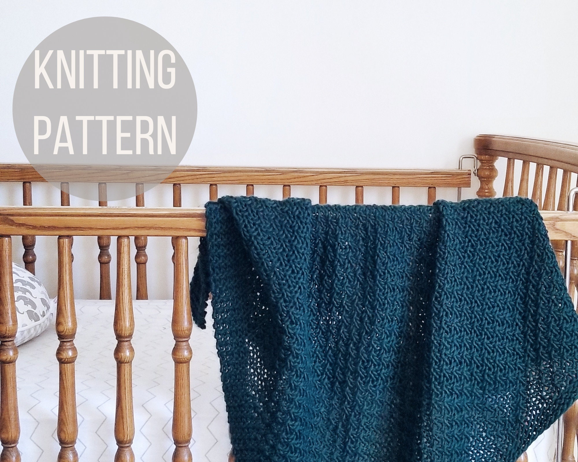 Knit Baby Blanket Knitting Pattern Woodland Nursery Knitting | Etsy