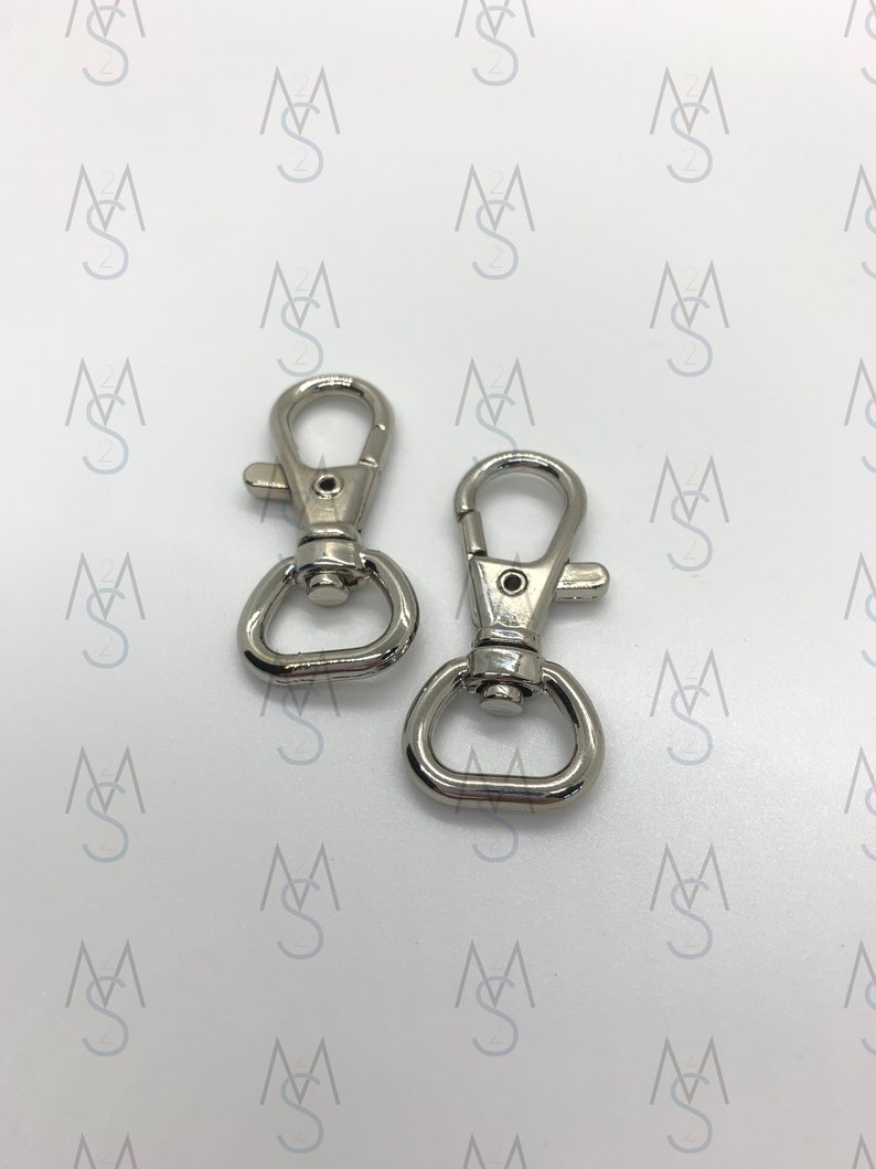 10 Small Swivel Clips - 1/2 Inch Swivel Clips - Bag Making Hardware ...