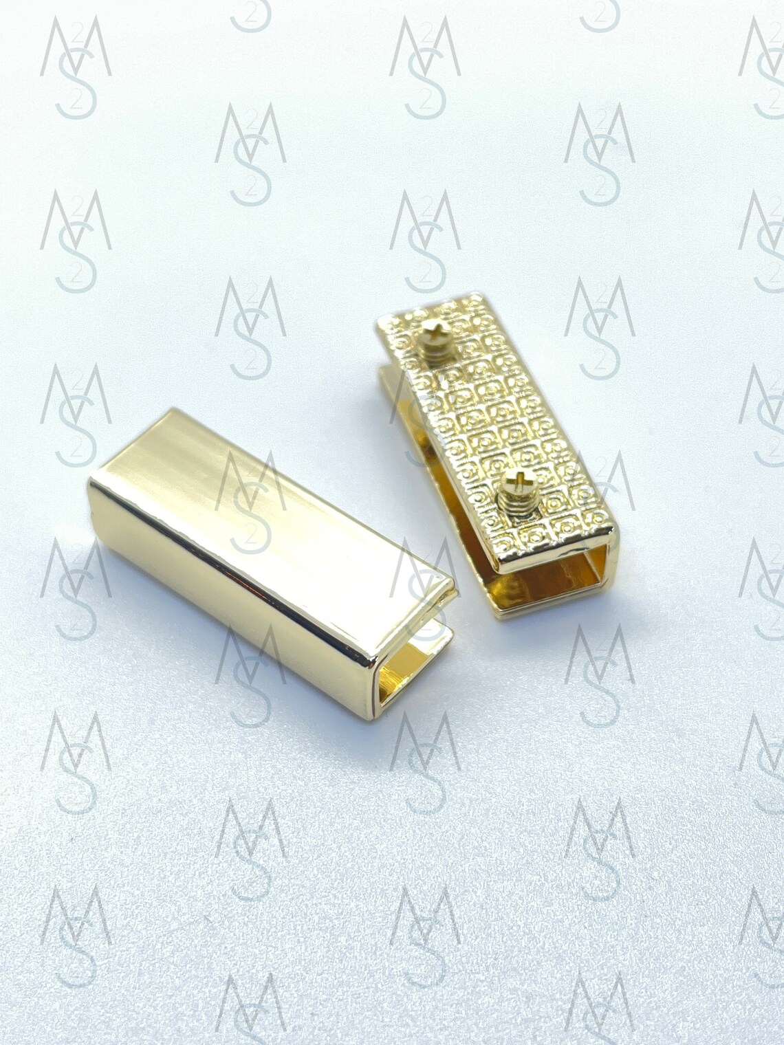 Metal Strap Ends - 1-inch - Strap End Caps - Bag Hardware - 2 Minutes 2 ...