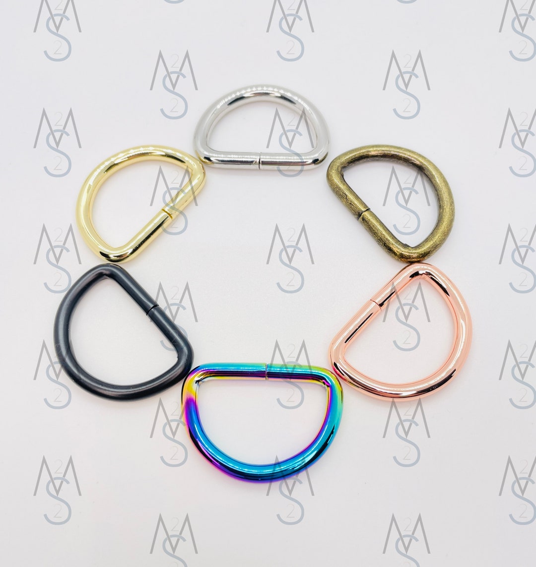 D-rings - 1-inch Wide - Dee Rings - Bag Hardware - Bag Rings - 2 ...