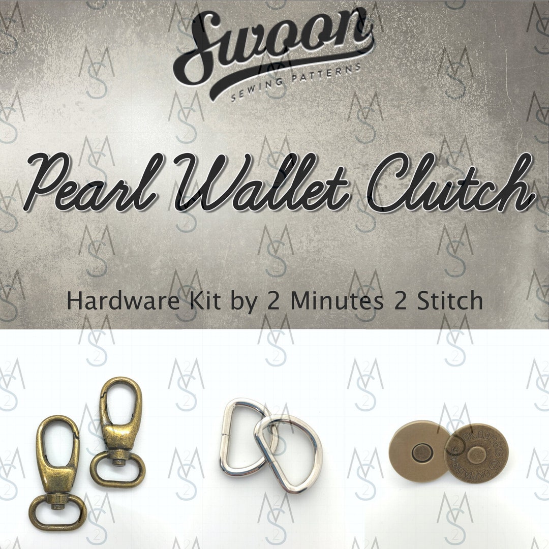 Pearl Wallet Clutch Swoon Patterns Swoon Hardware Kit - Etsy