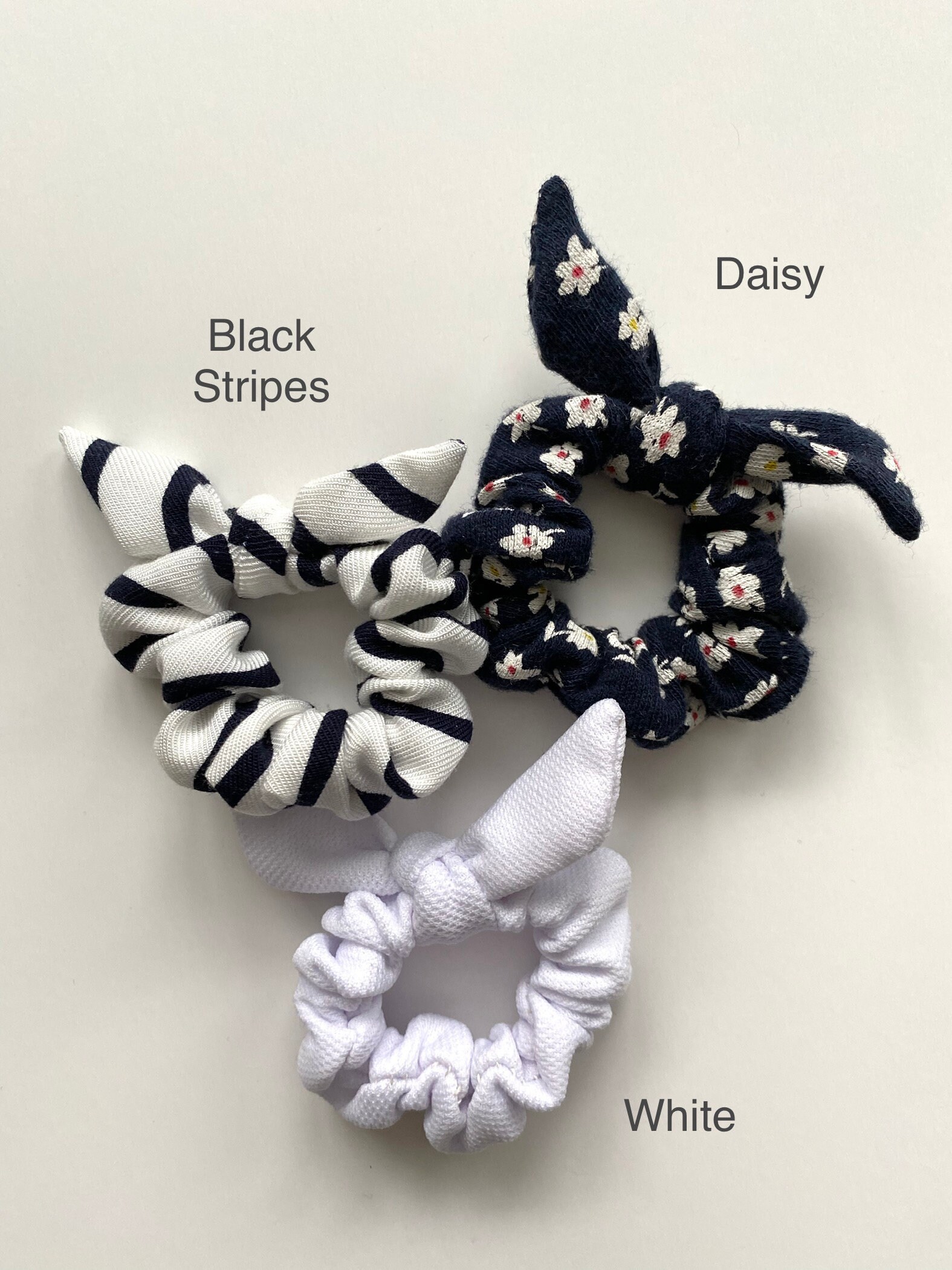 Bunny Ear Scrunchie Set for Kids Toddler Bow Hair Ties - Etsy