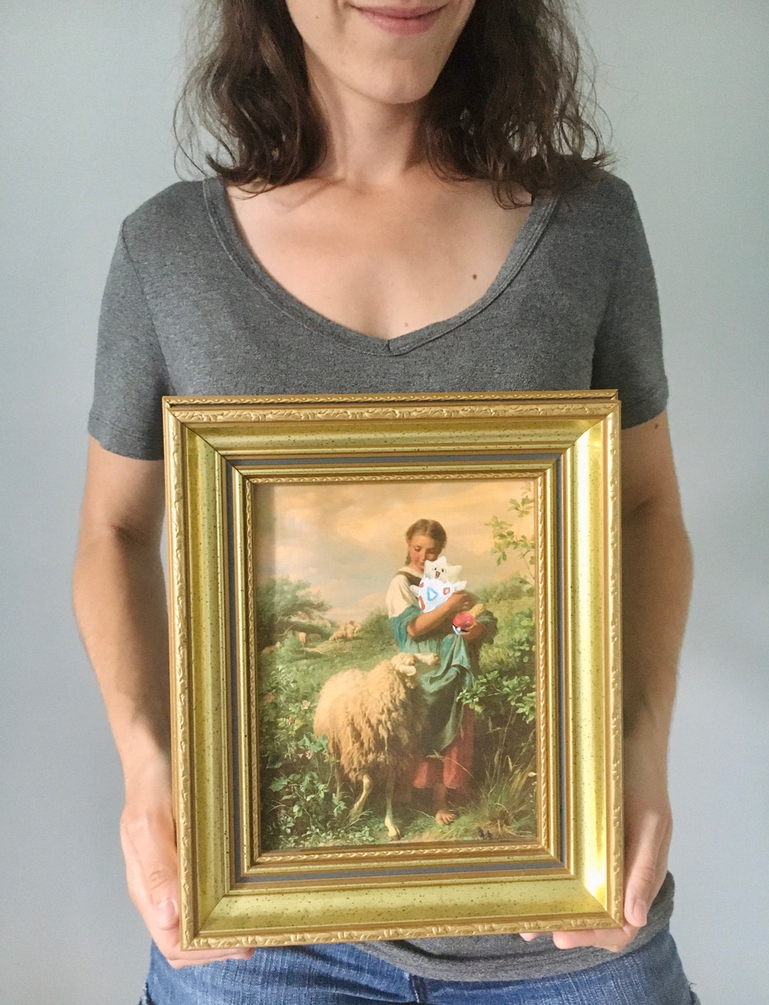 ART PRINT: Renaissance Togepi • Upcycled Art • Thrifted Art • Paint ...