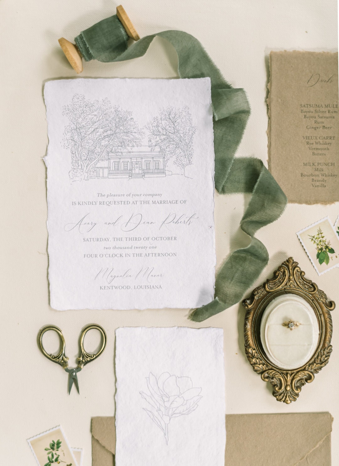 Wedding Venue Line Drawing Invitation - Etsy