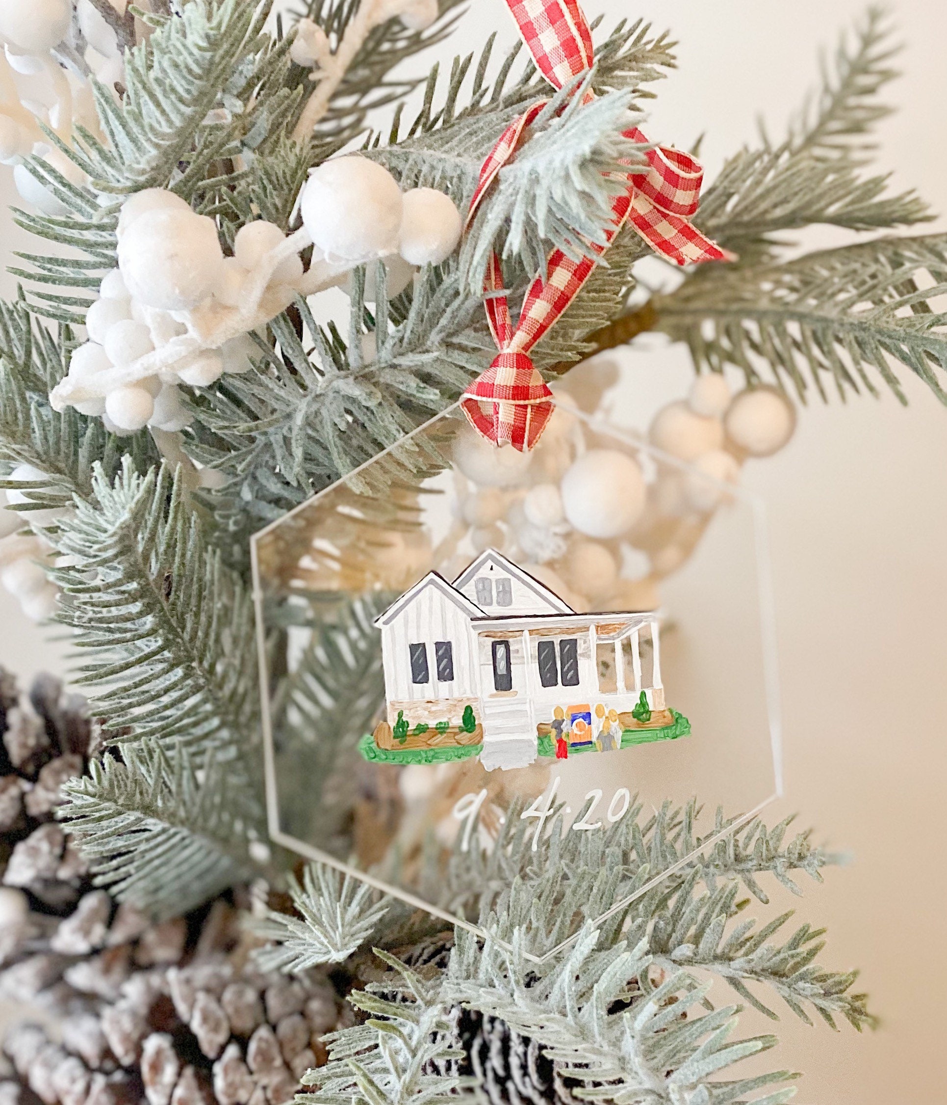 Custom House Painting Acrylic Ornament | Etsy