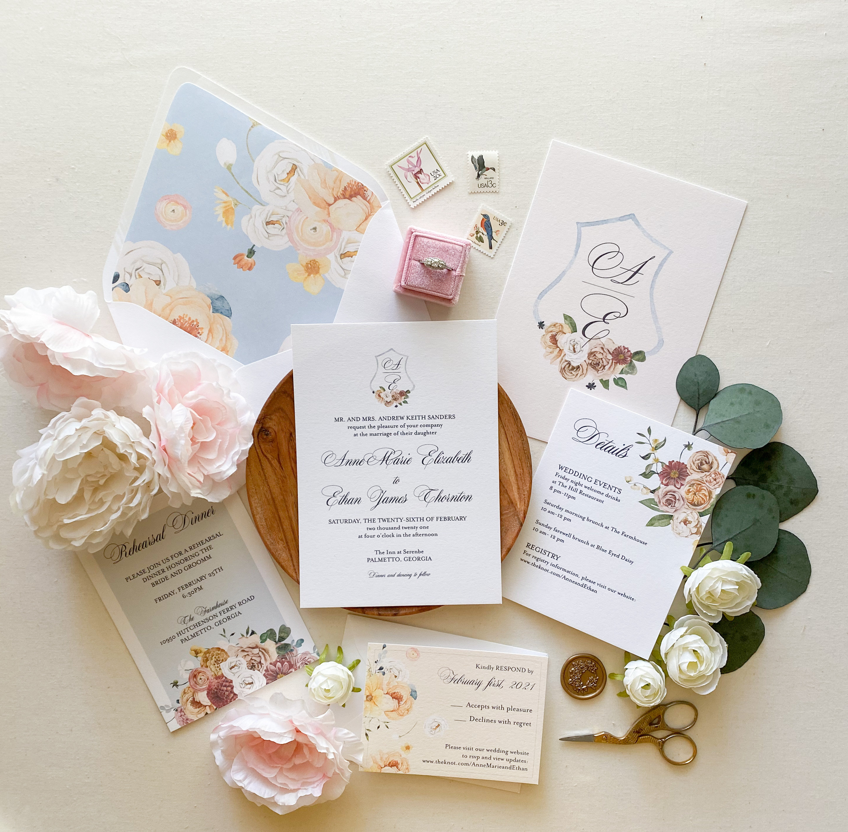 SAMPLE Wedding Invitation Set | Etsy