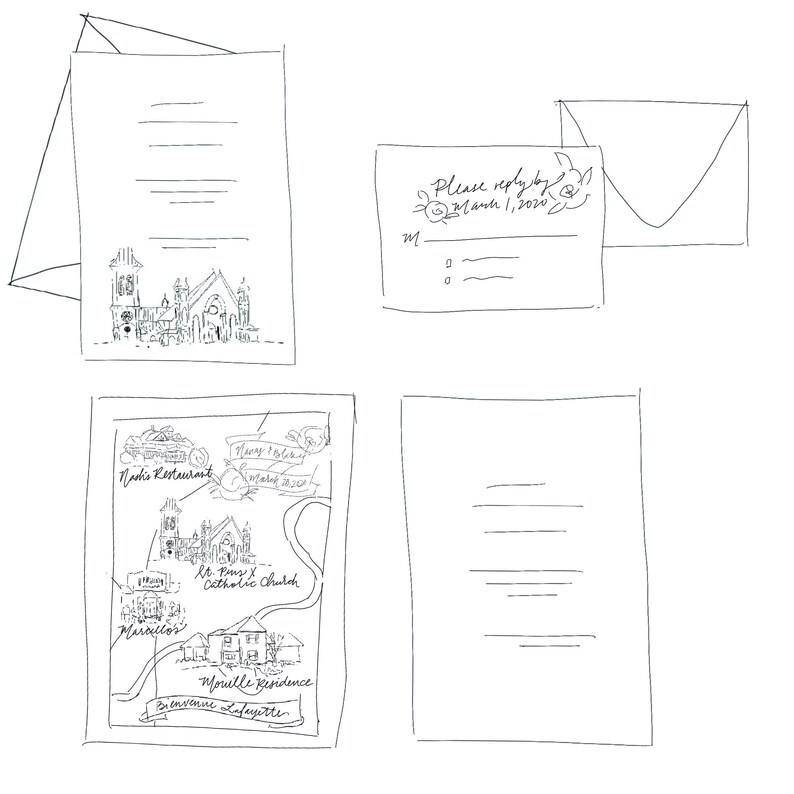 Fully Custom Wedding Invitations Design - Etsy