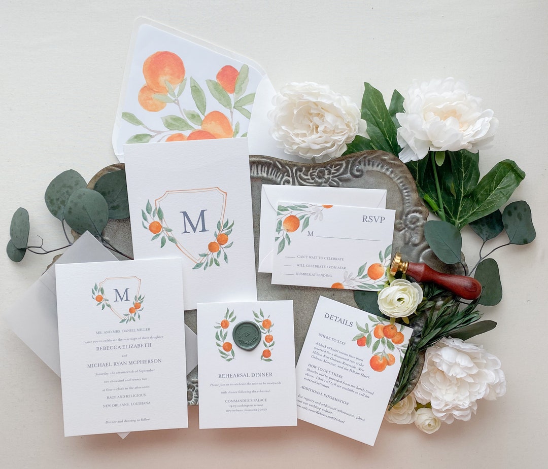 SAMPLE Wedding Invitation Set - Etsy