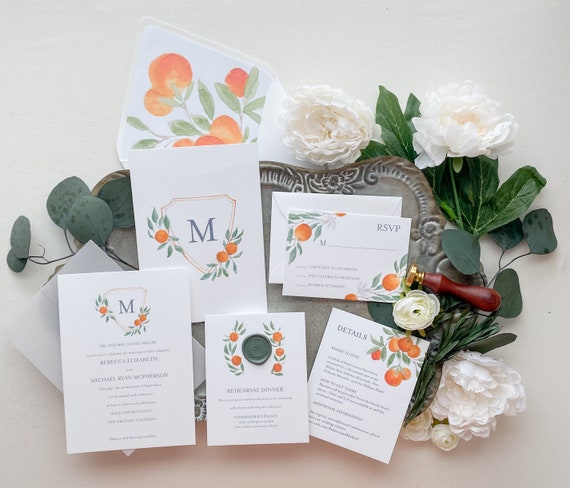 SAMPLE Wedding Invitation Set | Etsy