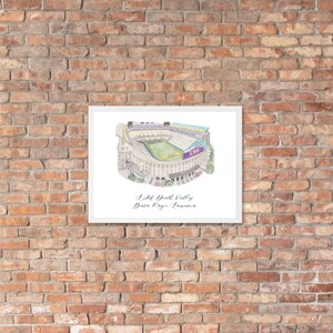 Framed LSU Stadium Art Print, Louisiana State University, Death Valley ...