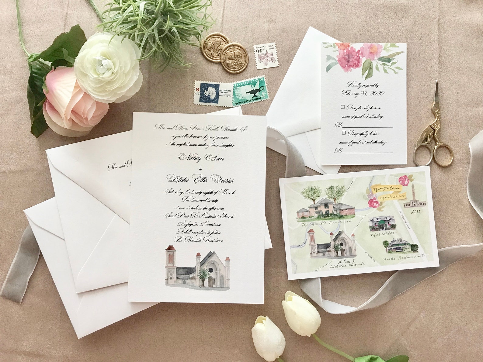 Fully Custom Wedding Invitations Design - Etsy