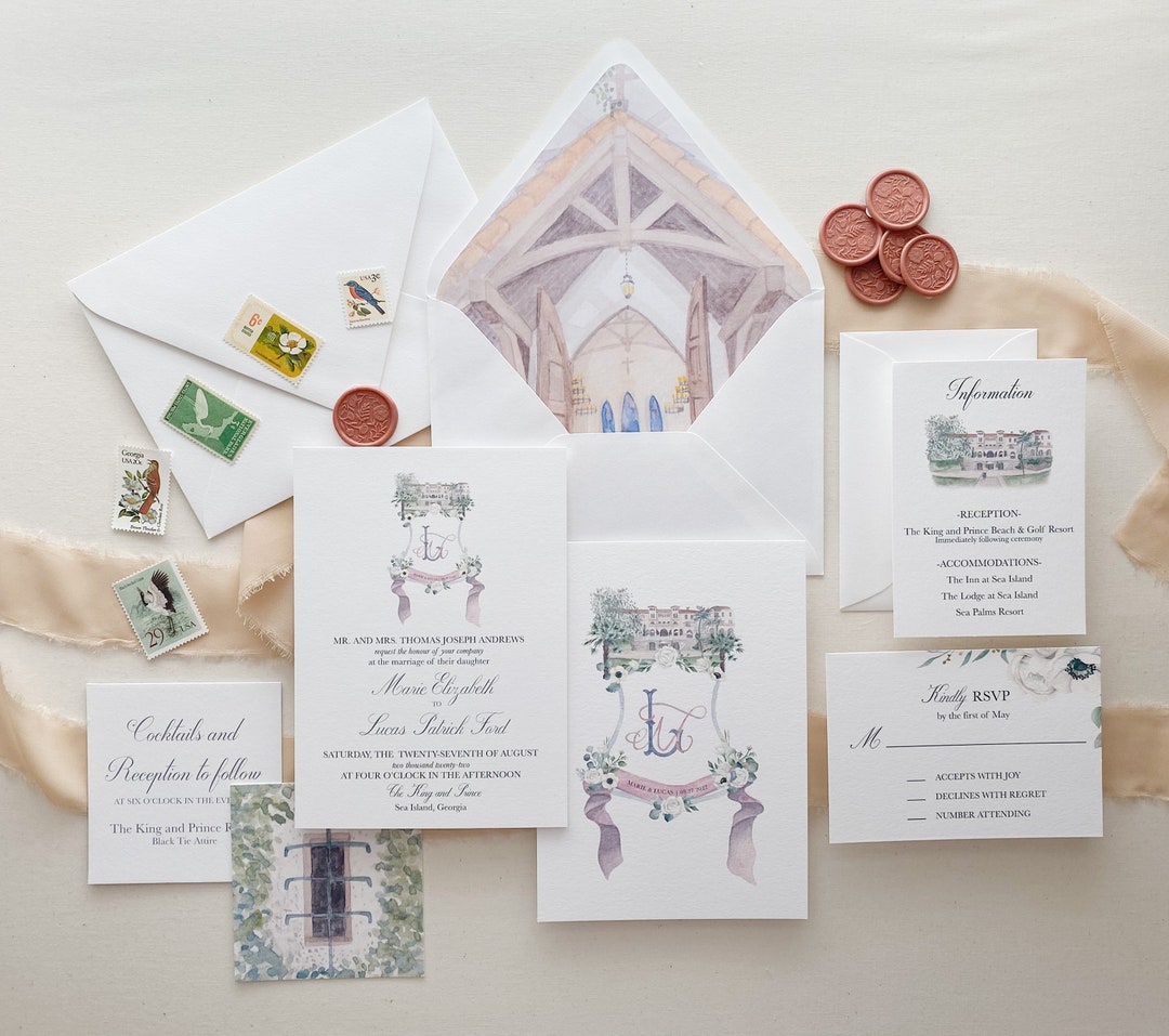 Fully Custom Wedding Invitations Design - Etsy