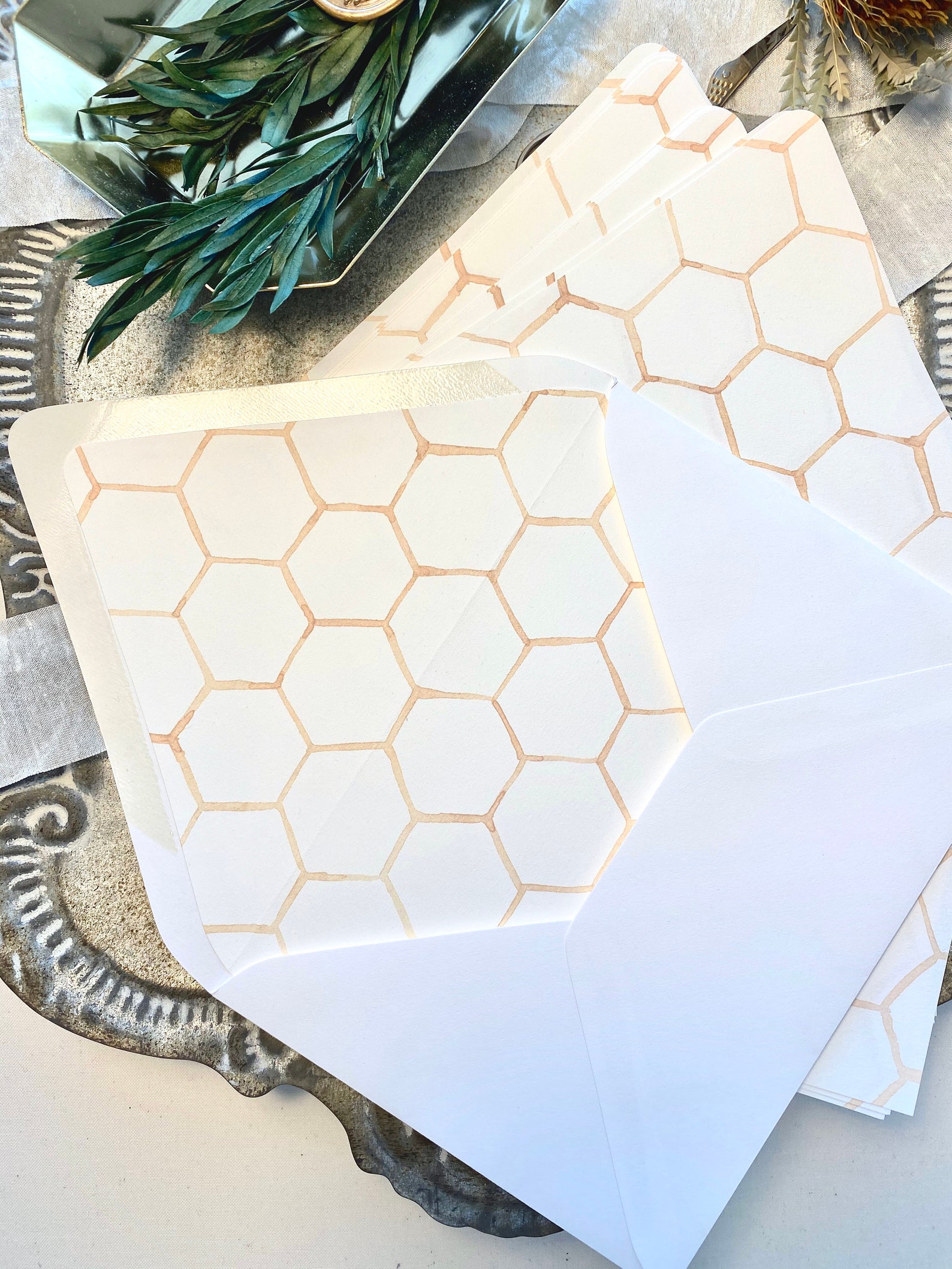 Yellow Honeycomb Envelope Liners | Etsy