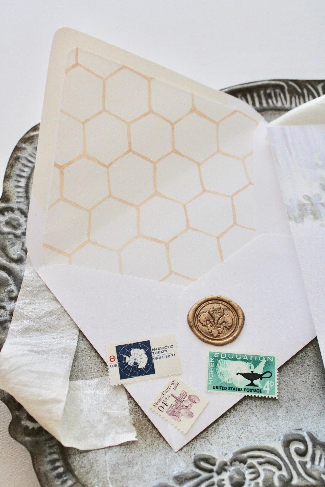 Yellow Honeycomb Envelope Liners - Etsy