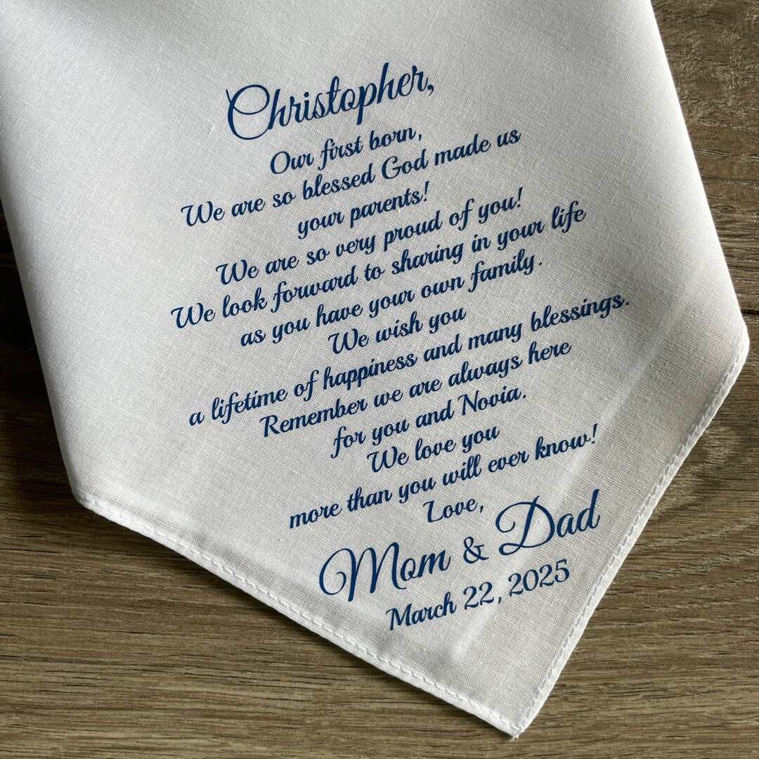 Sentimental Wedding Gift for Son From Parents - Etsy