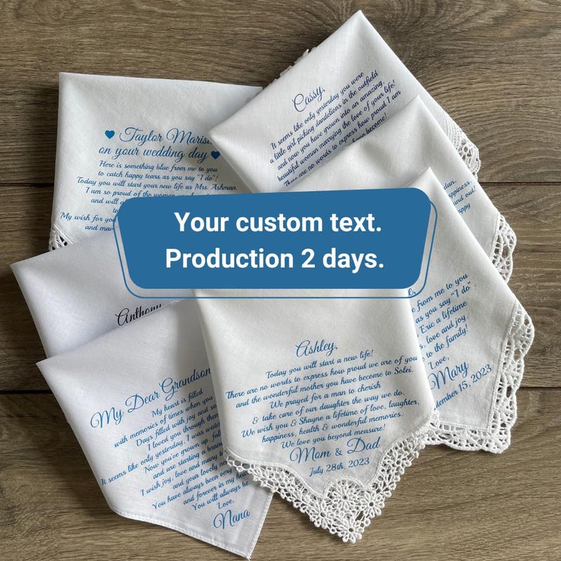 Custom Handkerchief - Etsy