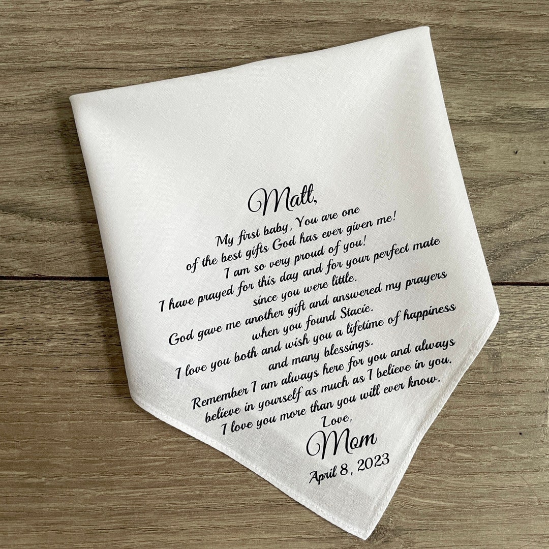 To My Son on His Wedding Day - Etsy
